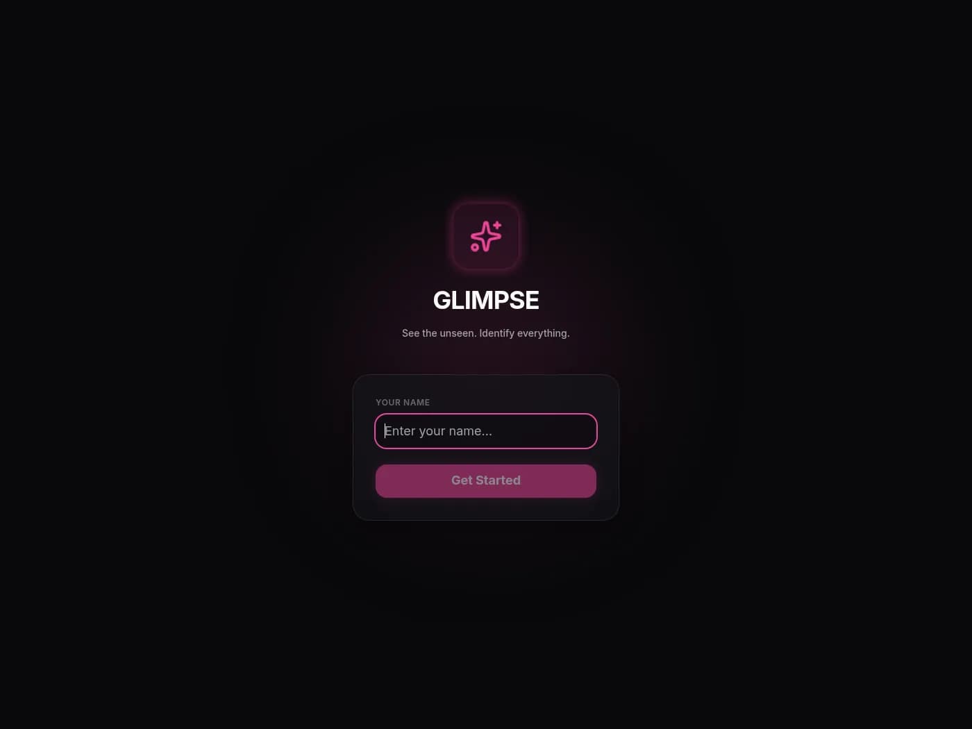 GLIMPSE Visual & Audio ID