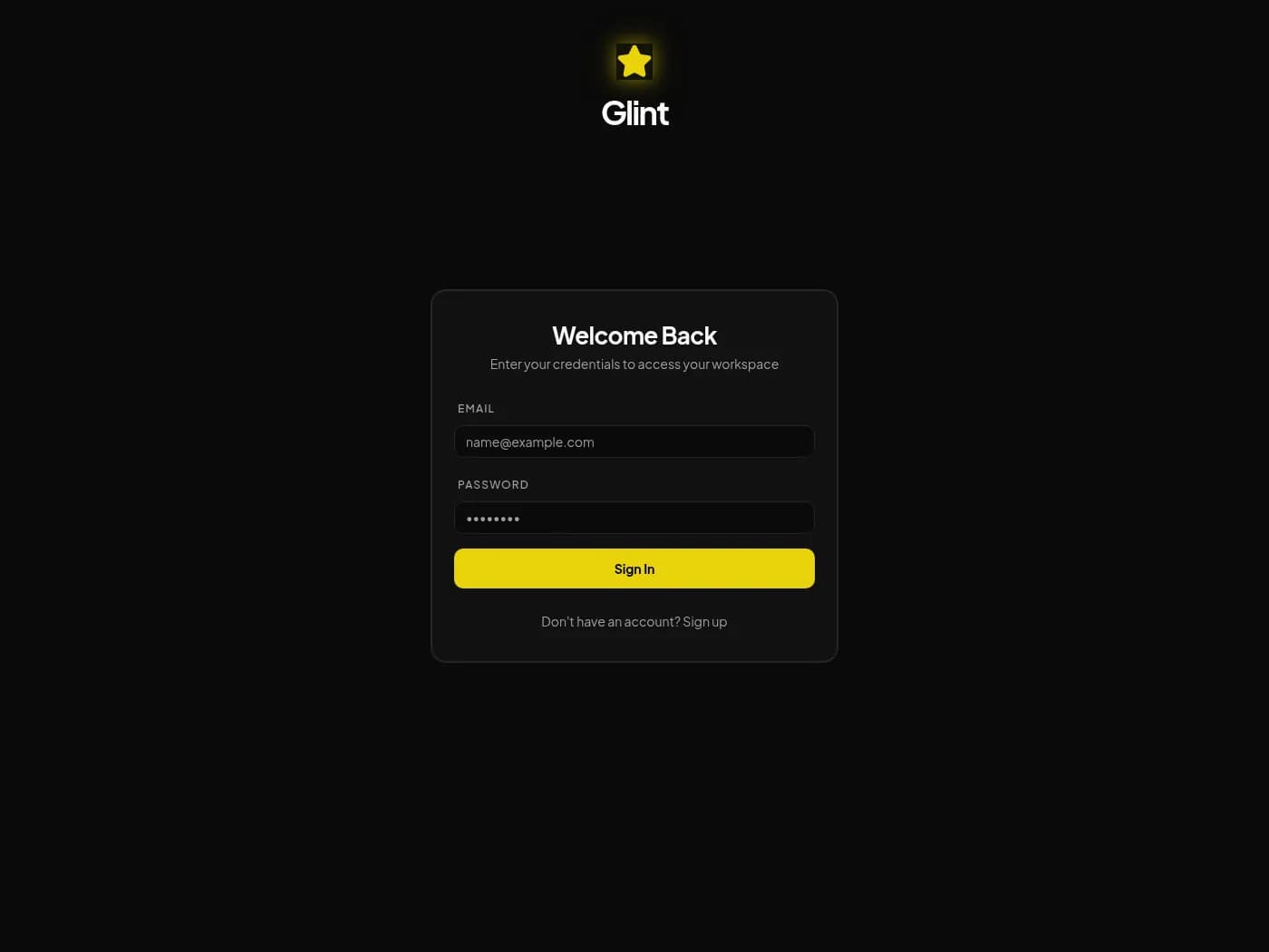 Glint Web Platform
