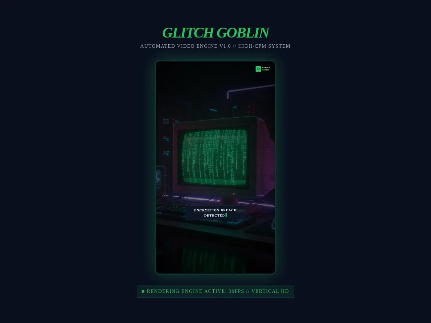 Glitch Goblin Video Engine