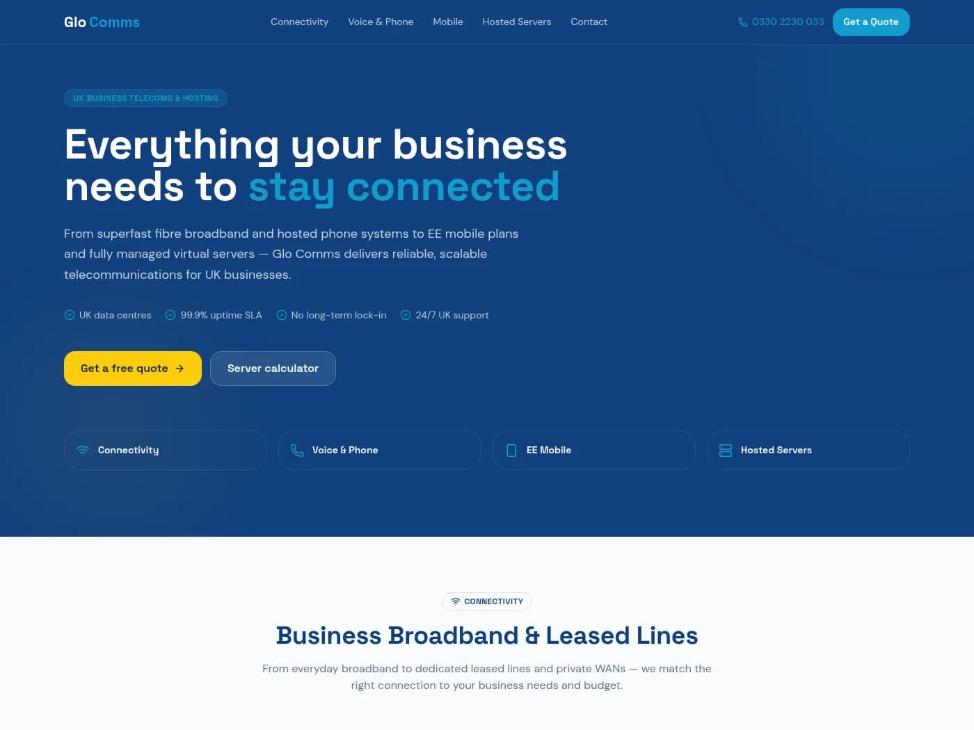 Glo Comms & Hosting Hub