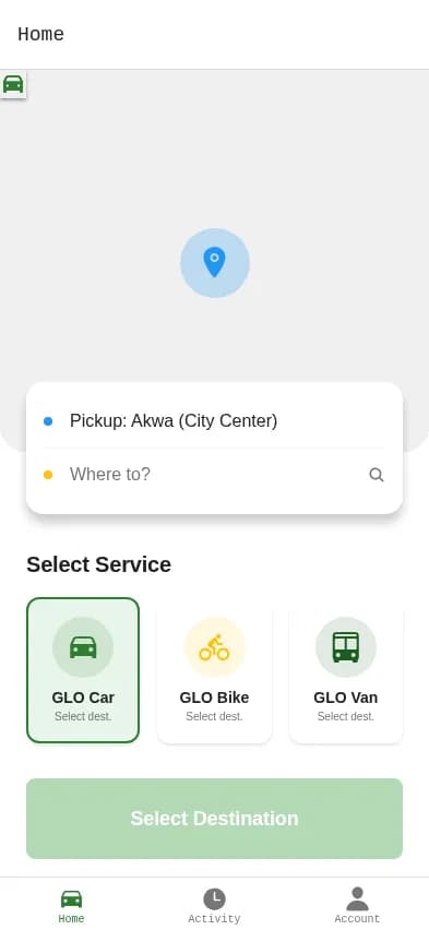 GLO Ride-Hailing Platform