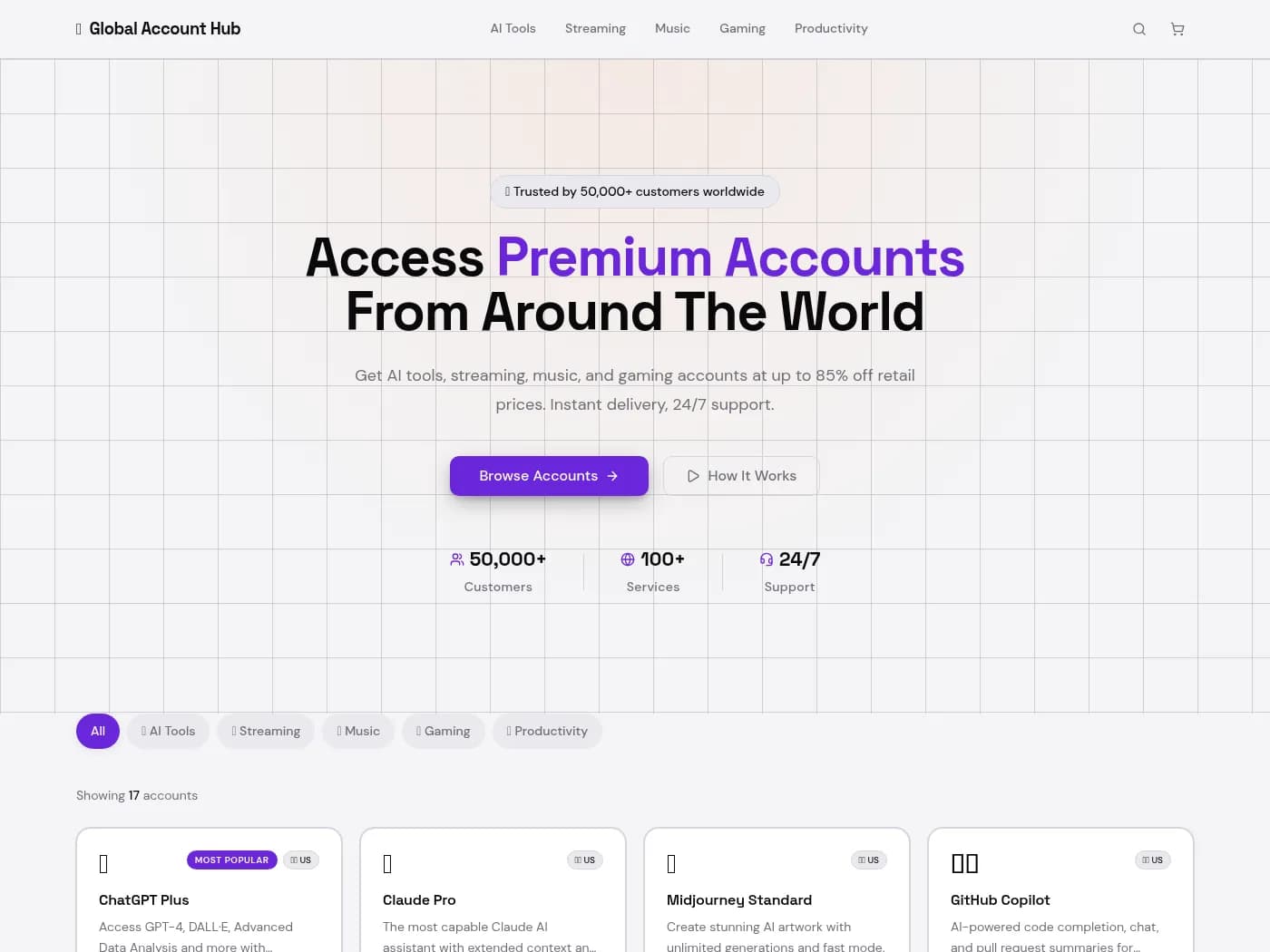 Global Account Hub