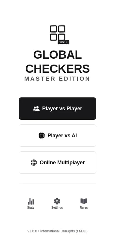 Global Checkers Master by JONY