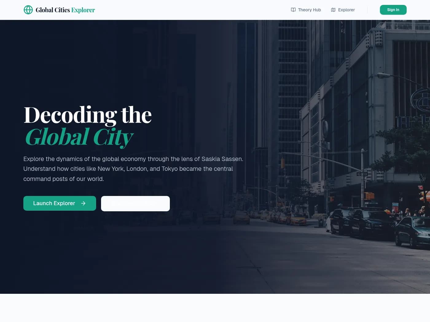 Global Cities Explorer