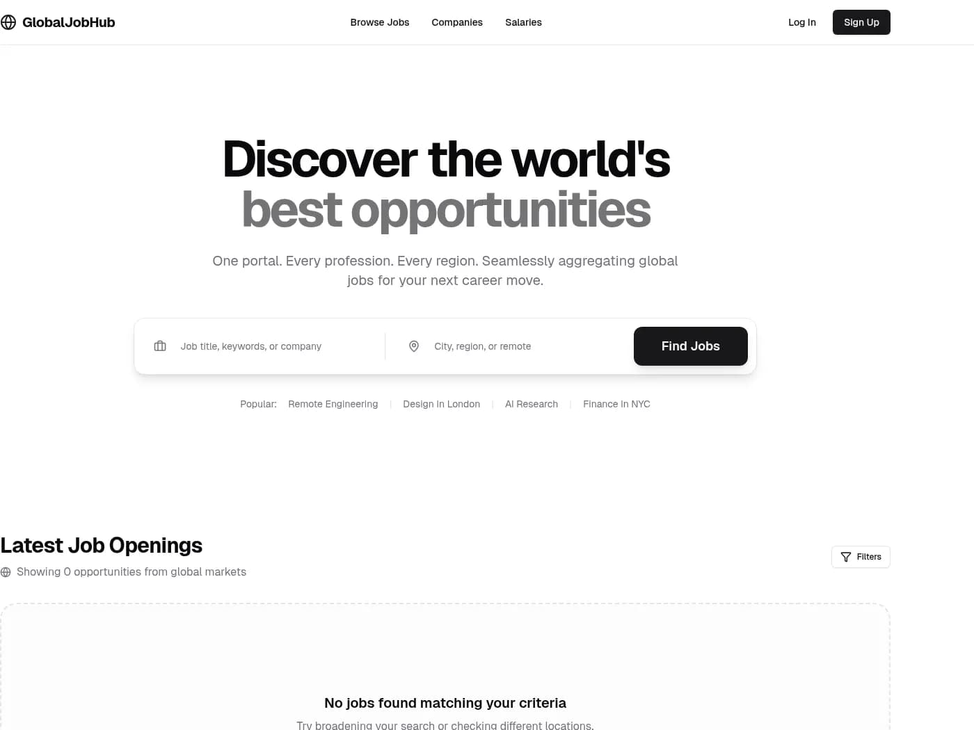 Global Job Portal