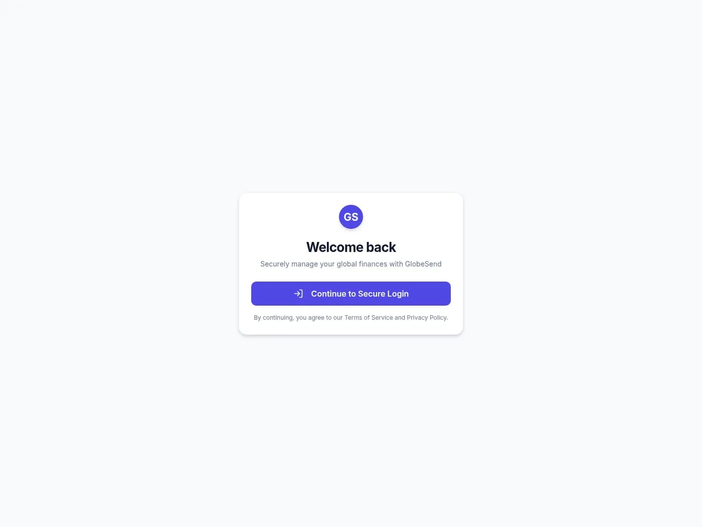 GlobeSend Finance App