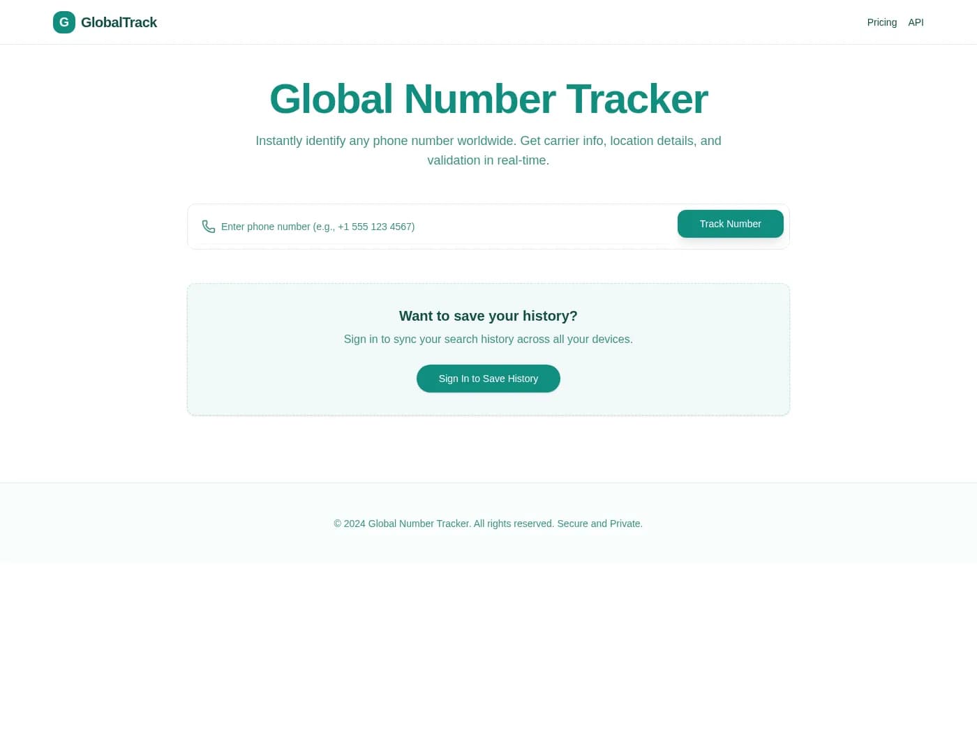 Global Number Tracker