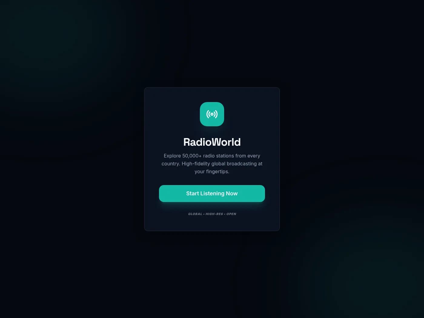 Radio World Explorer