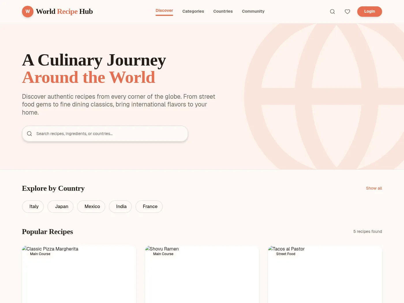 World Recipe Hub