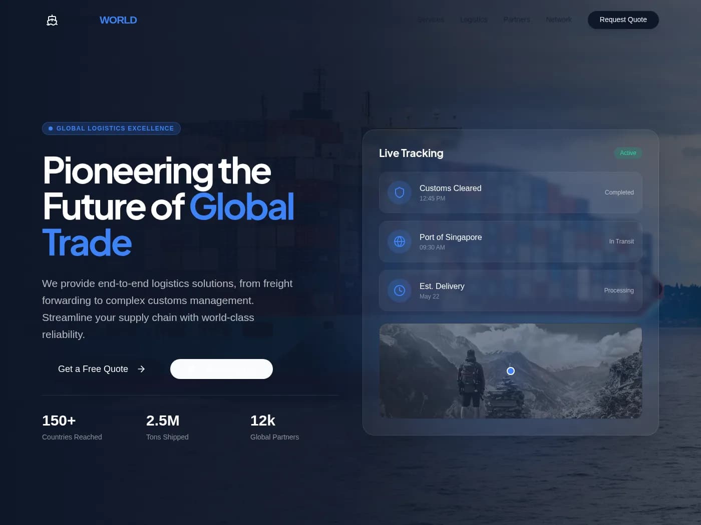 TradeWorld Landing Page
