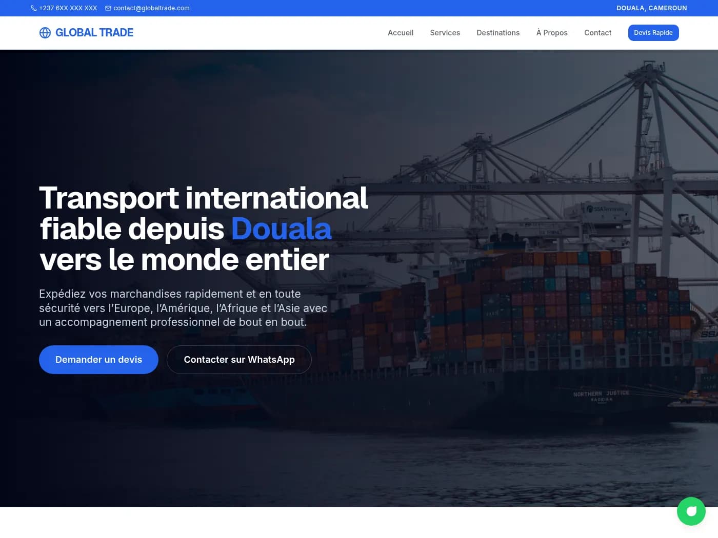 Global Trade Landing Site