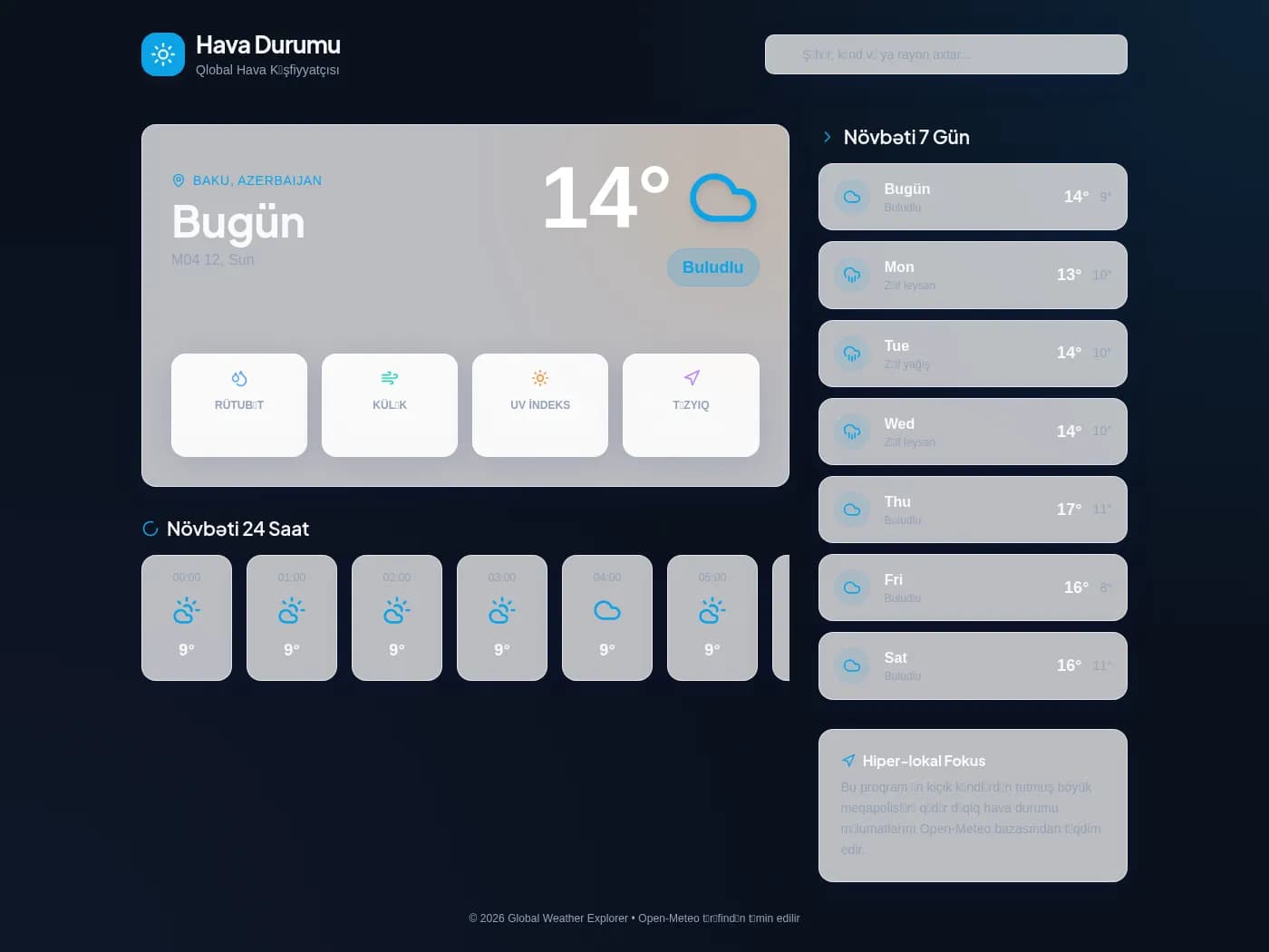 Global Weather Explorer