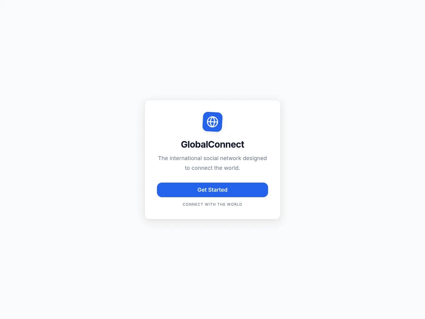 GlobalConnect Social Network