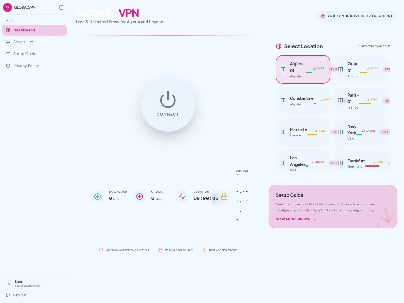 GlobalVPN Free Access