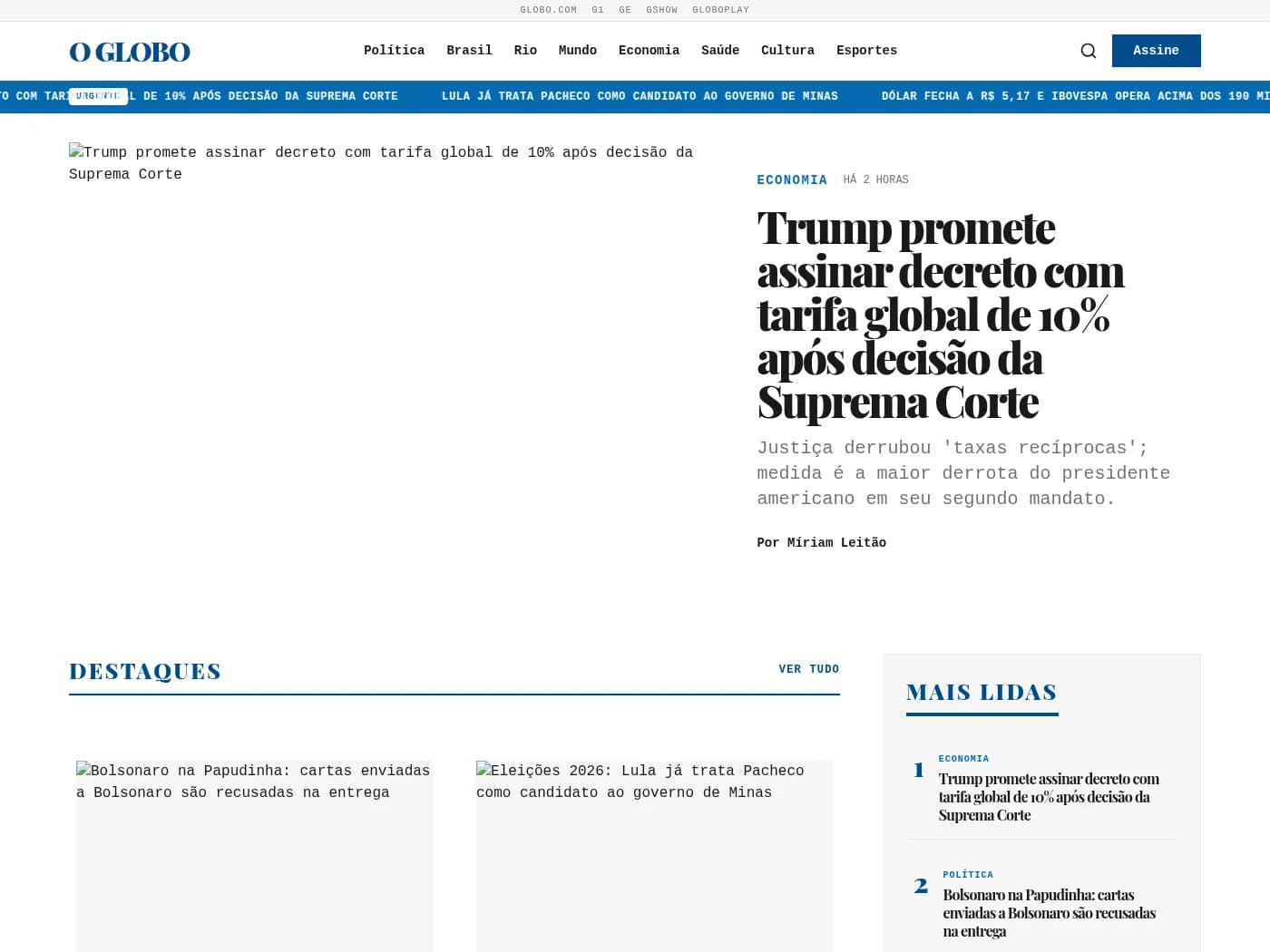 Globo News Digest