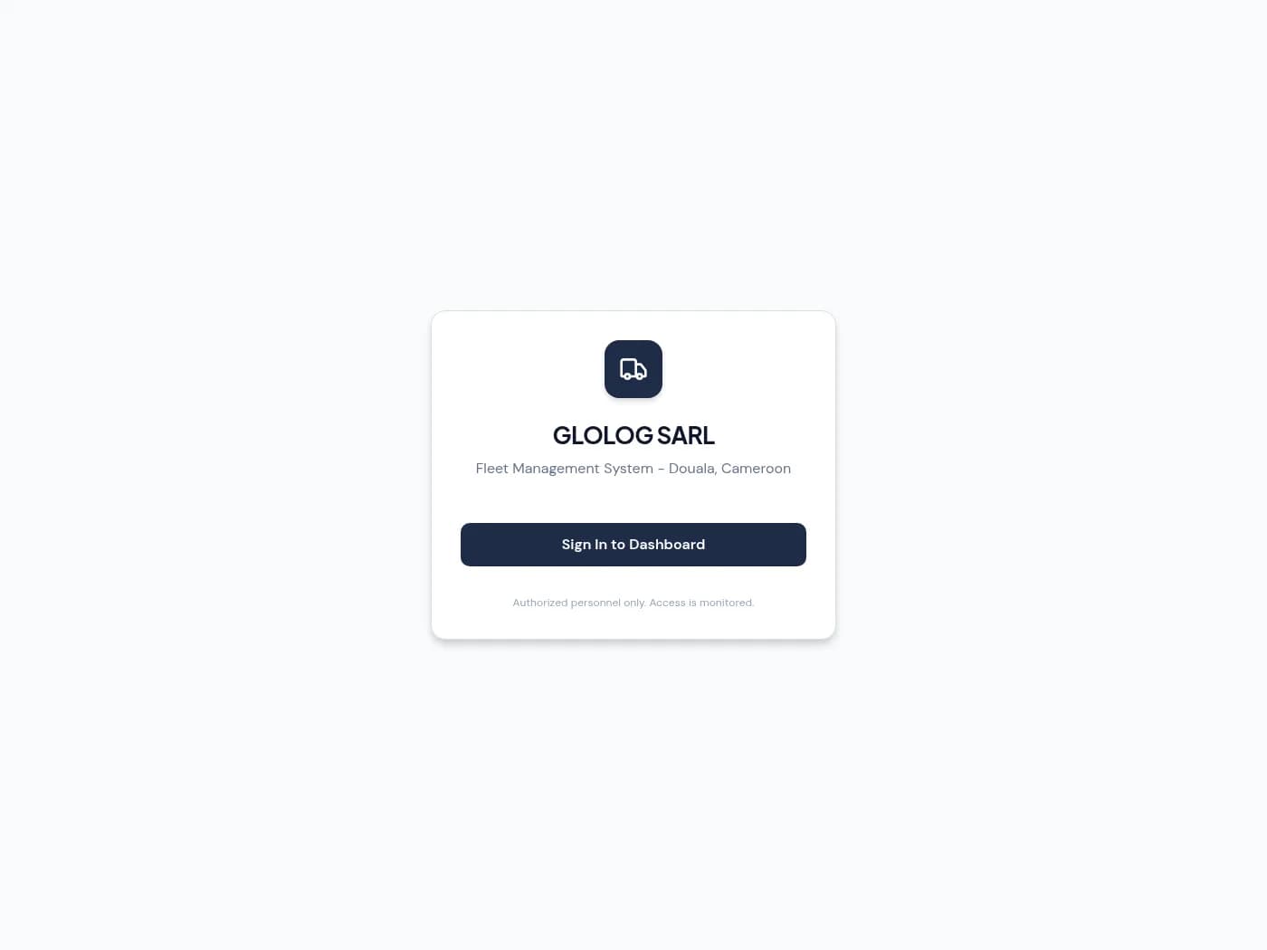 GLOLOG Fleet Dashboard