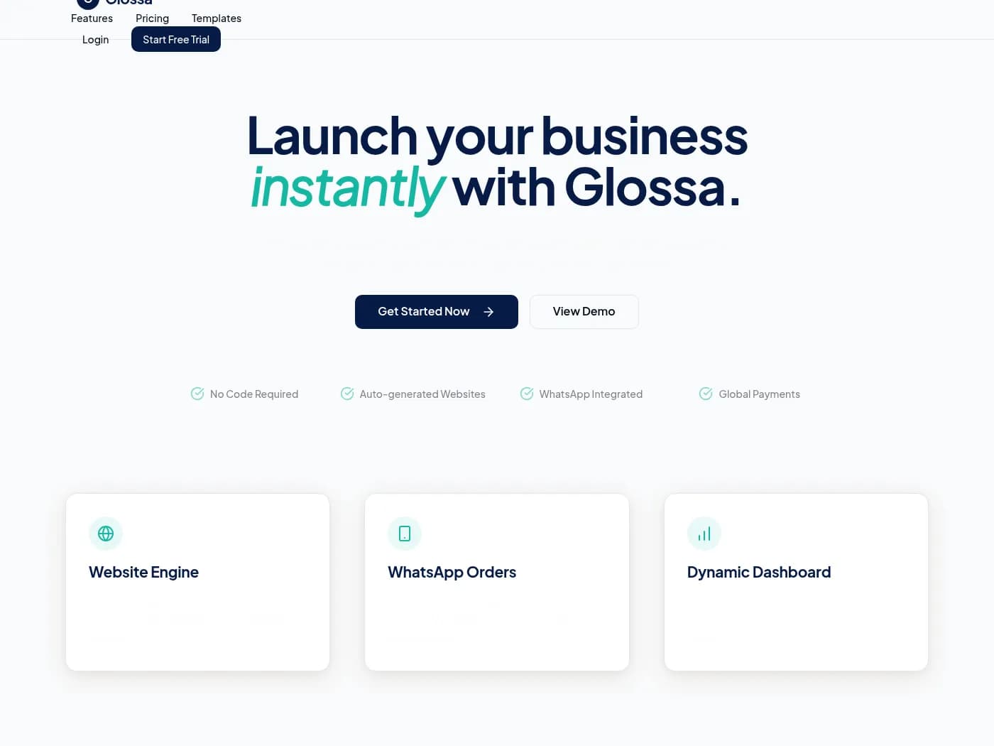 Glossa Business Platform