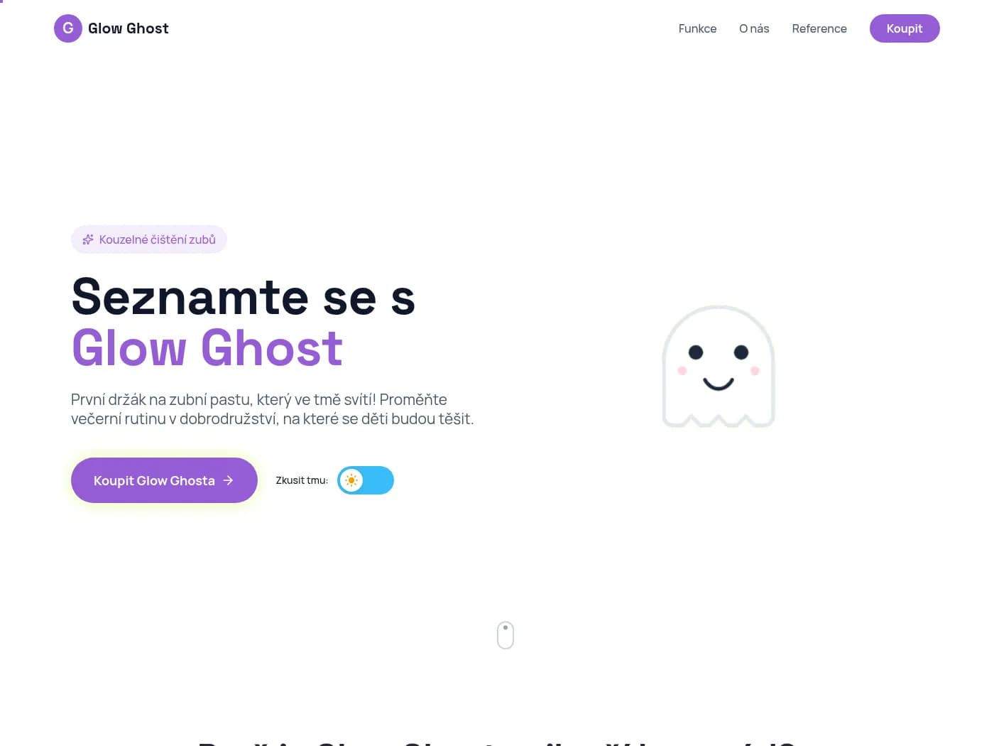 Glow Ghost Toothpaste Landing
