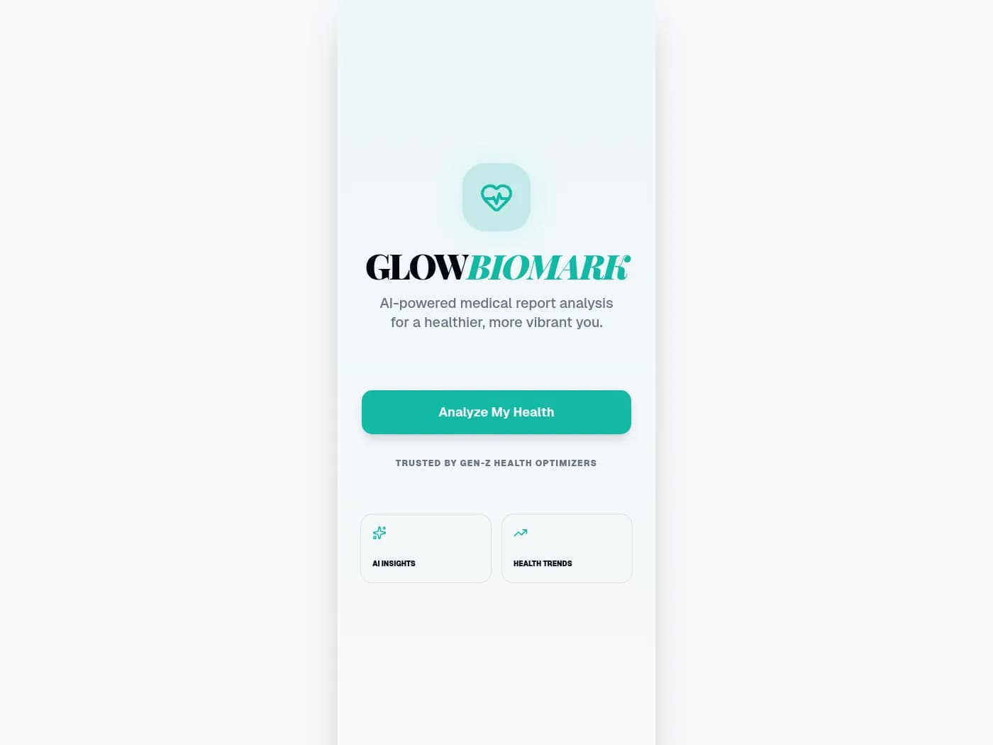 GlowBiomark Health Companion