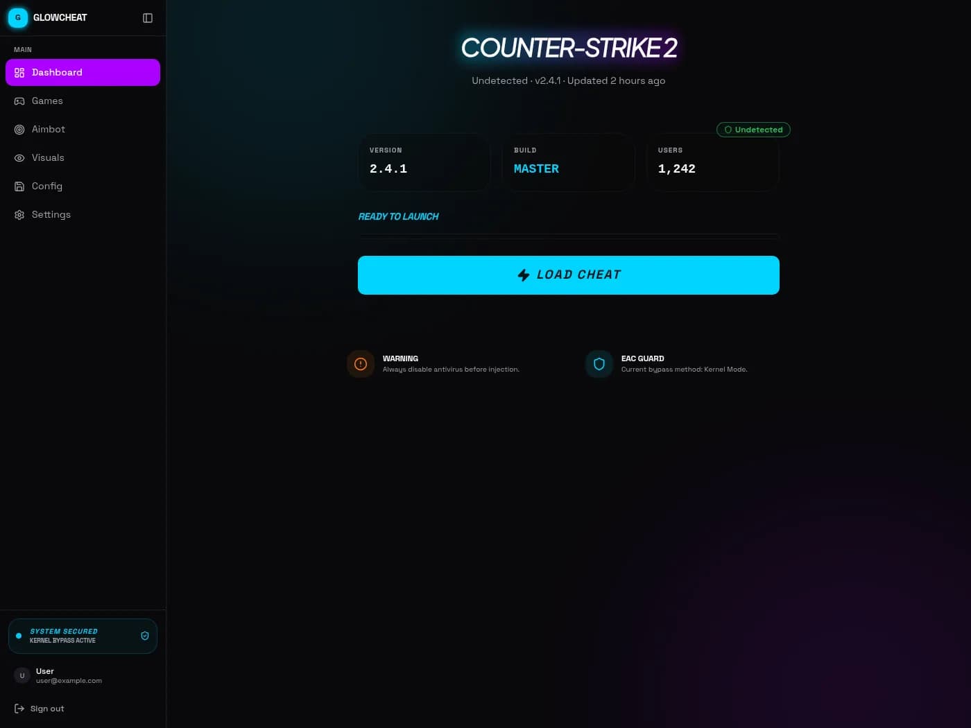 GlowCheat Loader GUI
