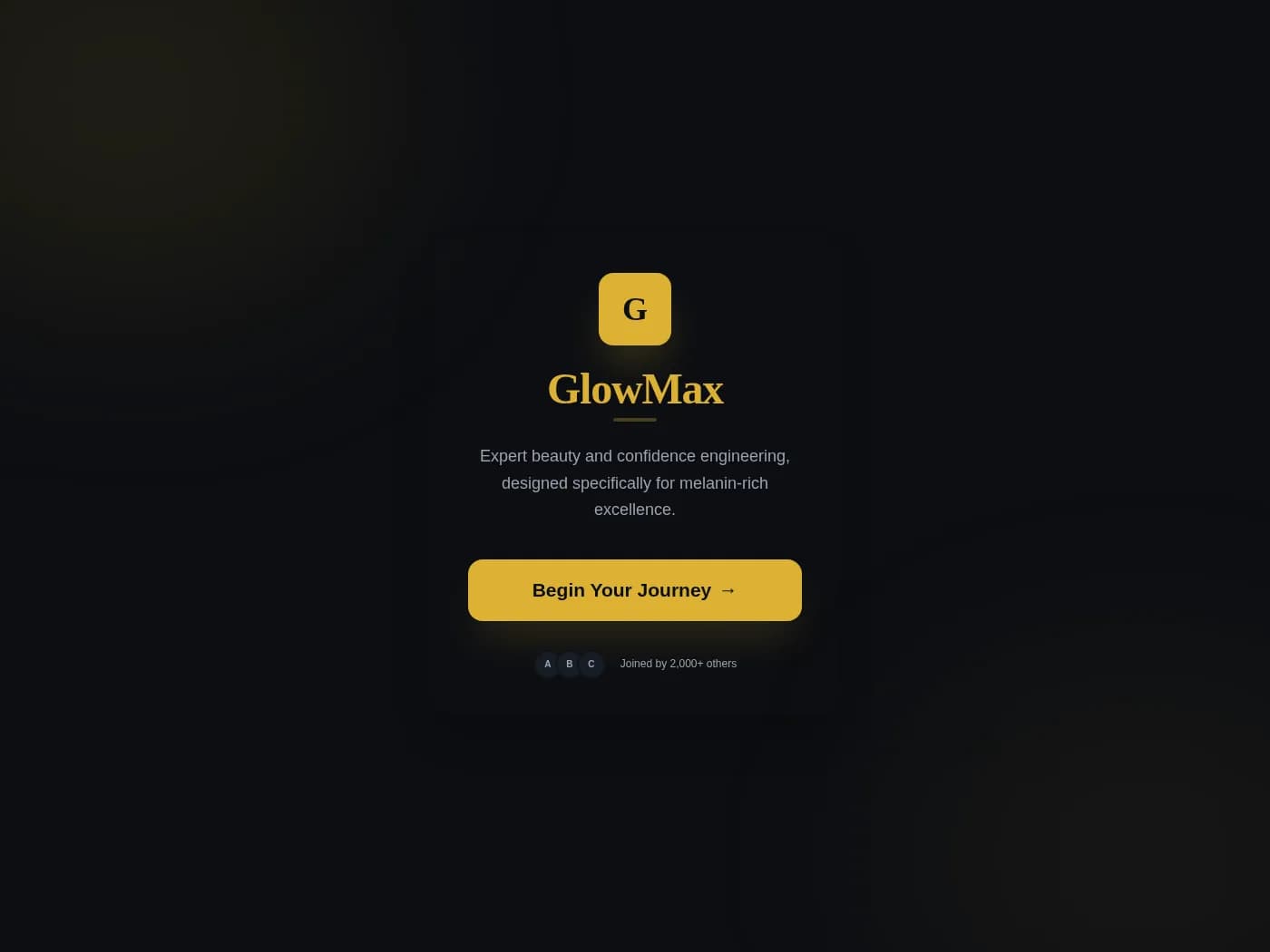GlowMax Confidence Hub