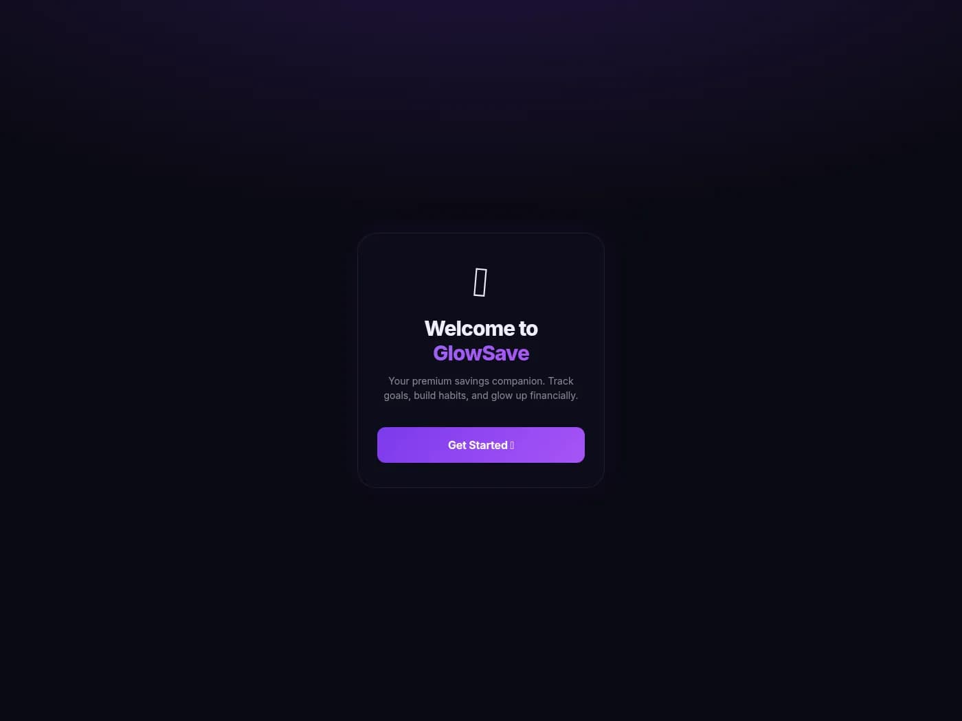 GlowSave: Mobile Savings App