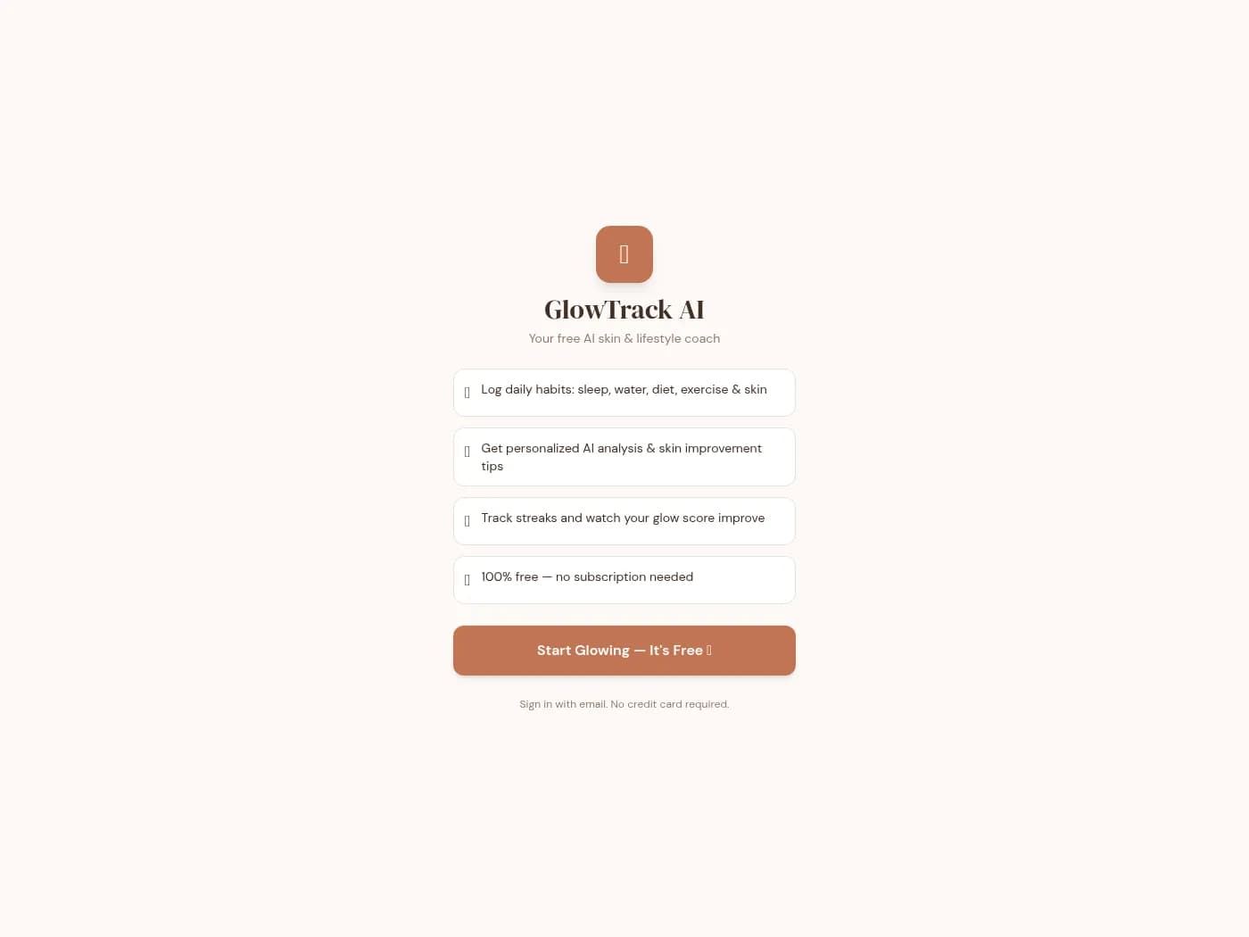 GlowTrack AI