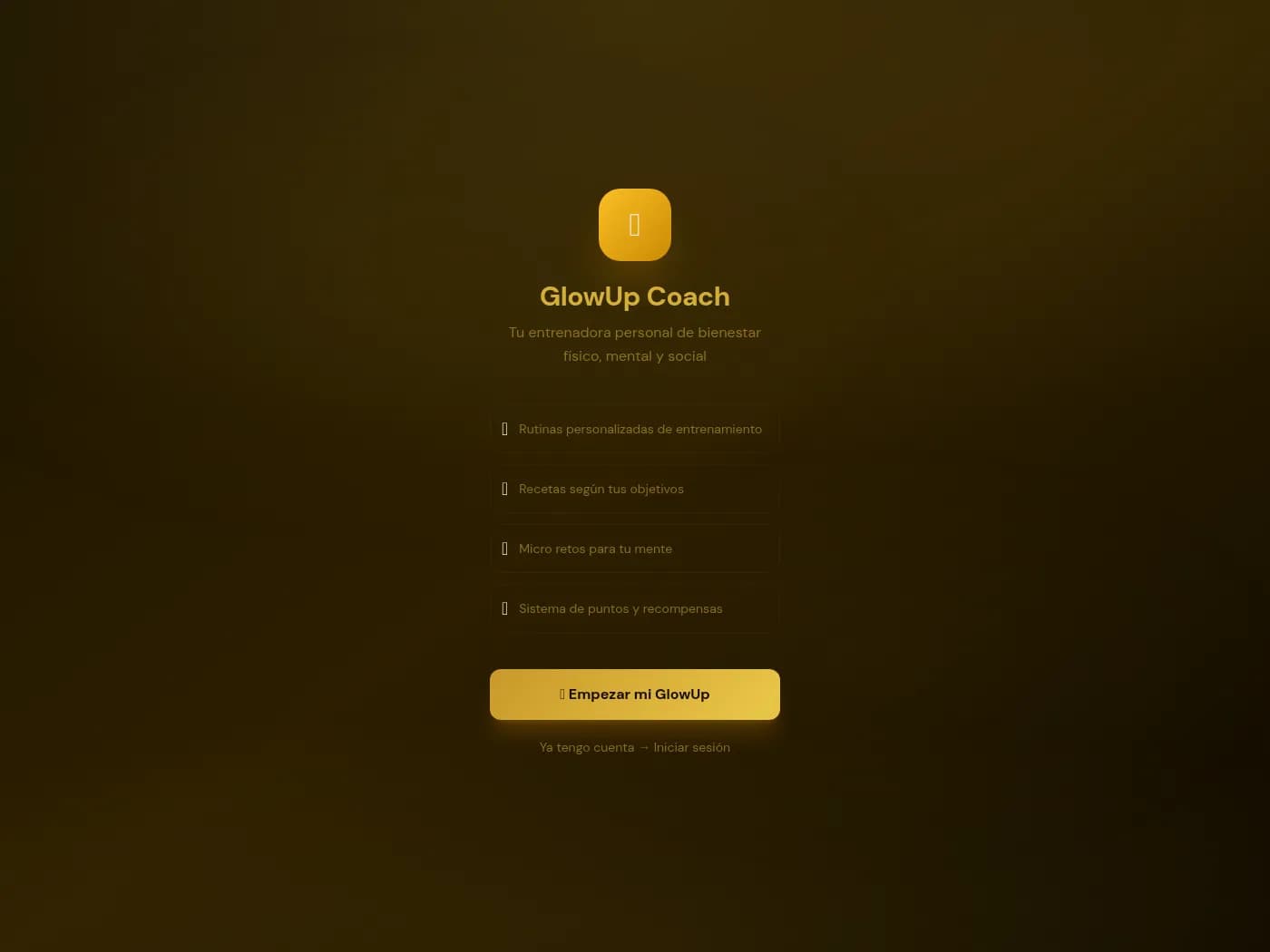GlowUp Coach App