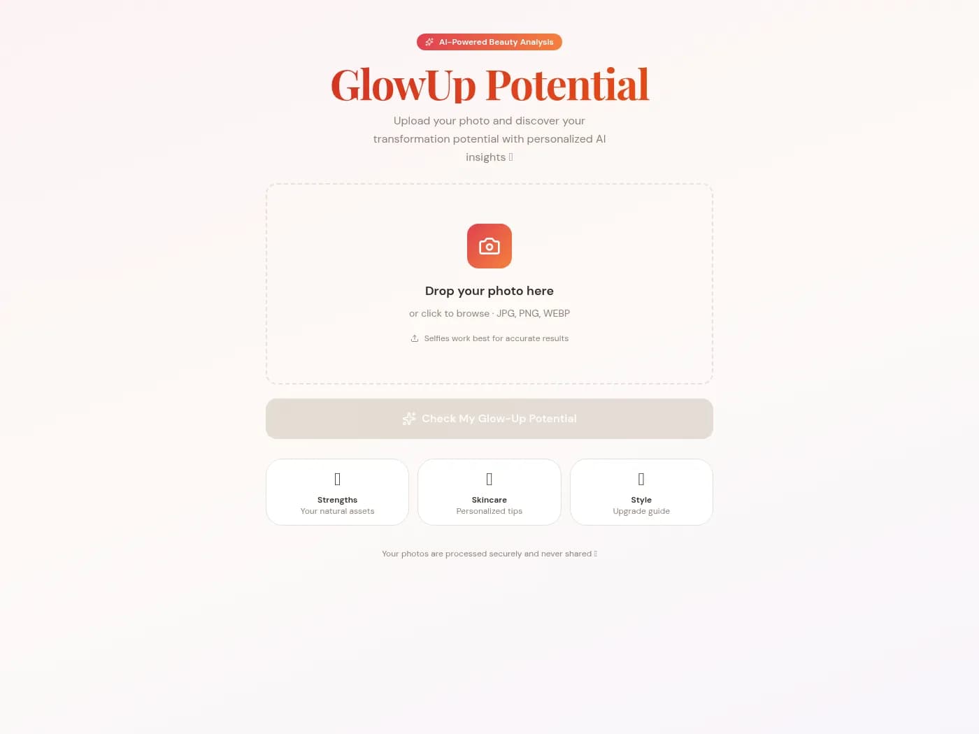 GlowUp Potential Checker
