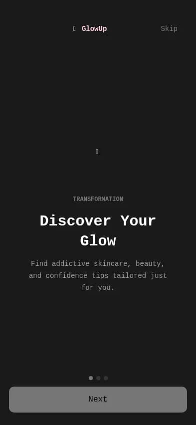 GlowUp Social App