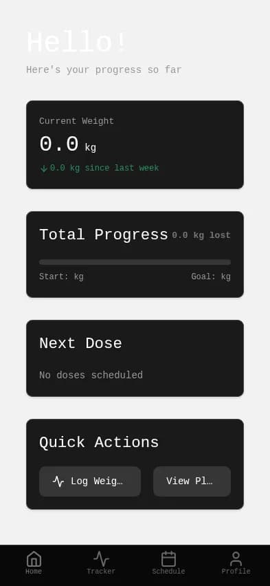 GLP-1 Tracker App