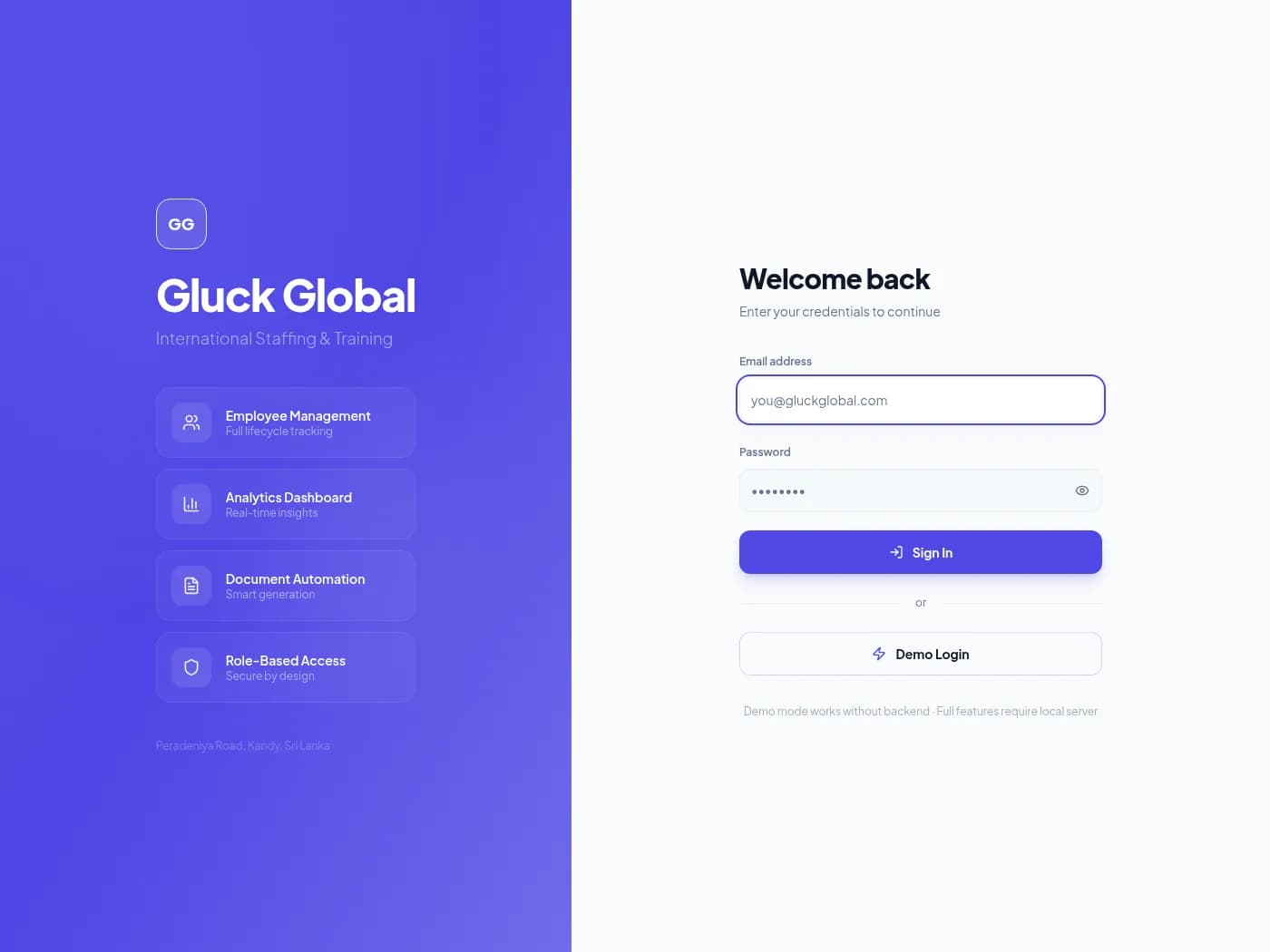 Gluck HR Hub UI Revamp