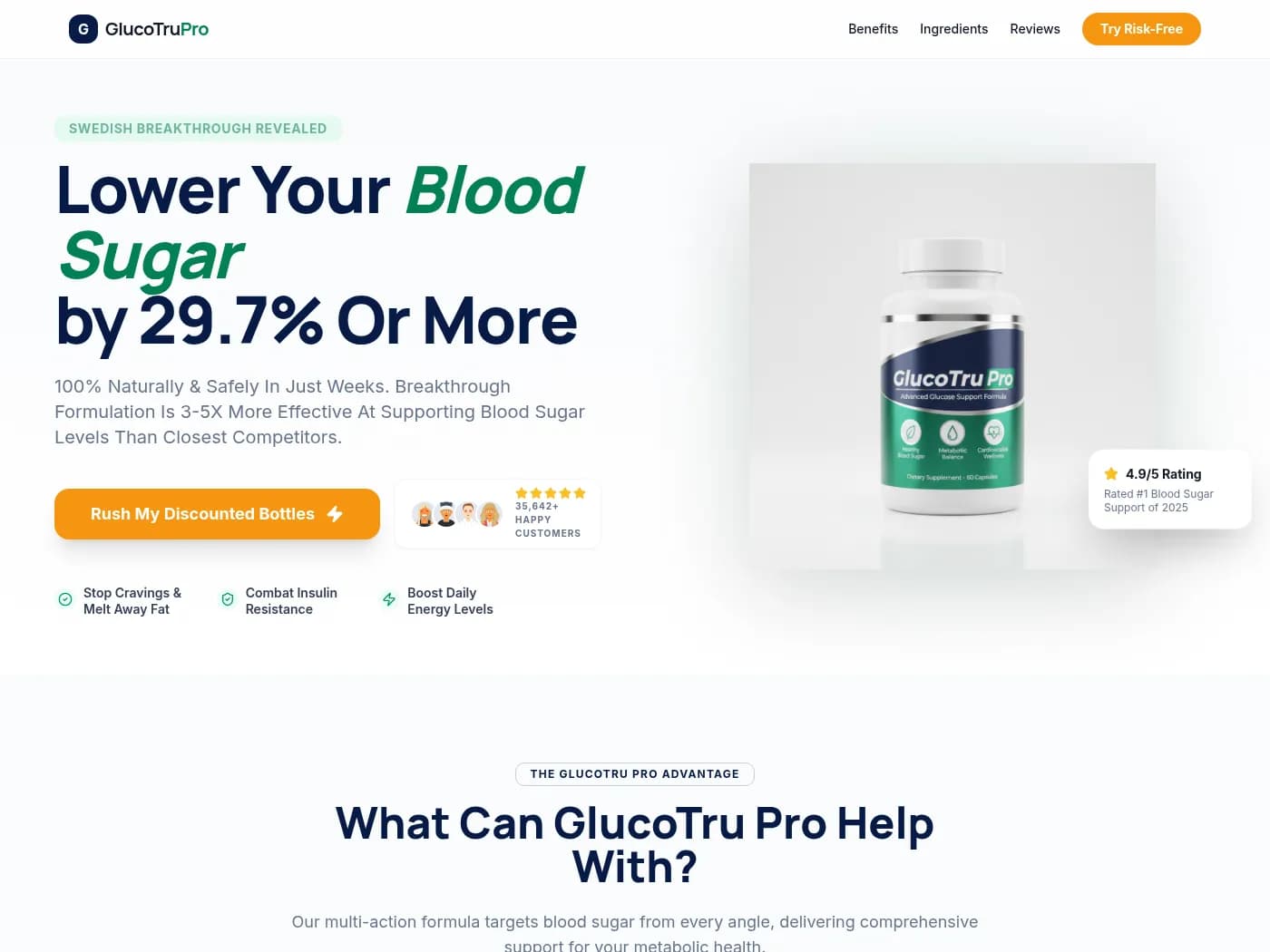 GlucoTru Ecom Lander