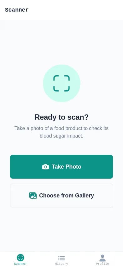 Glycemic Snap Scanner