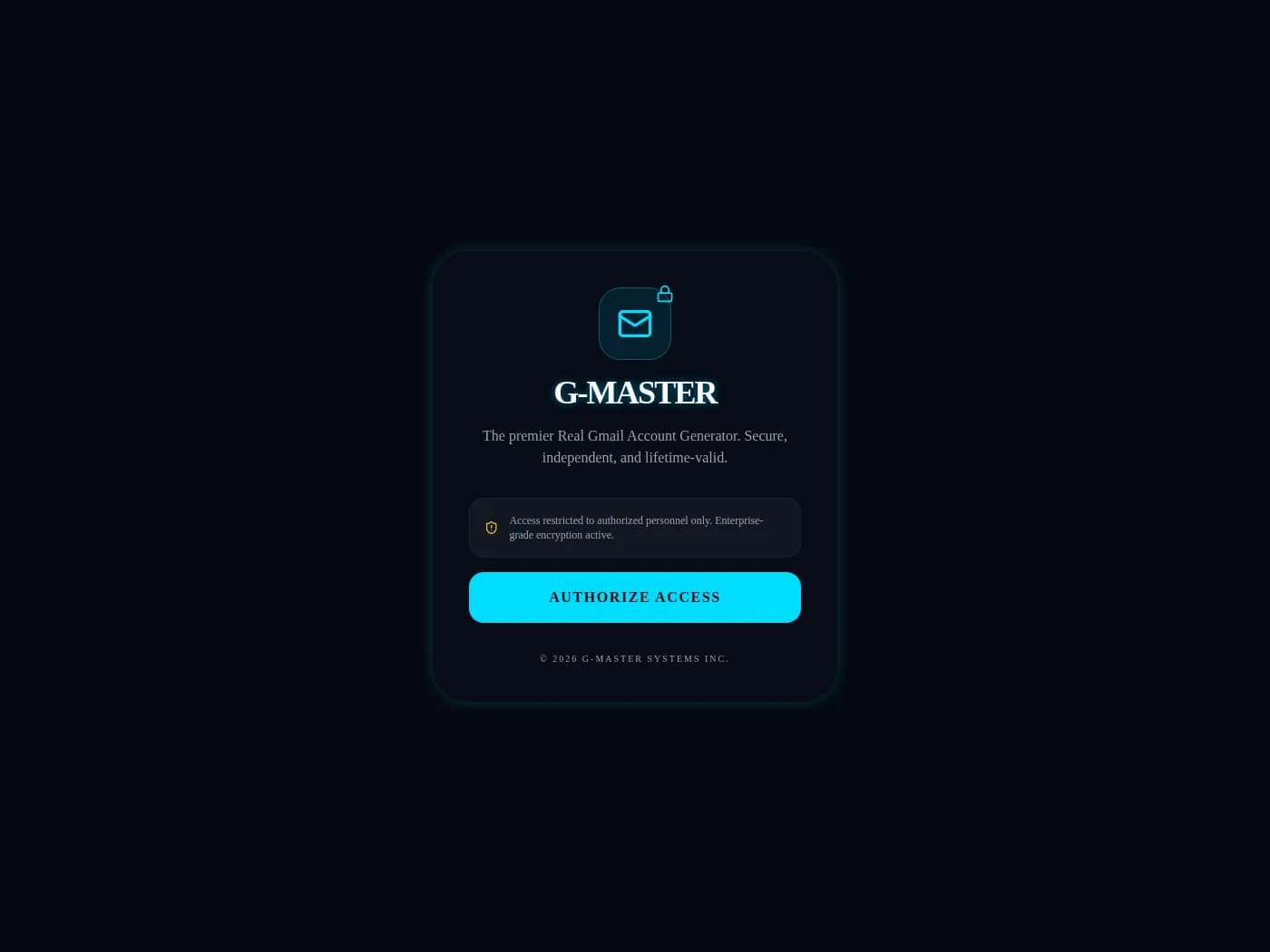 G-Master Account Generator