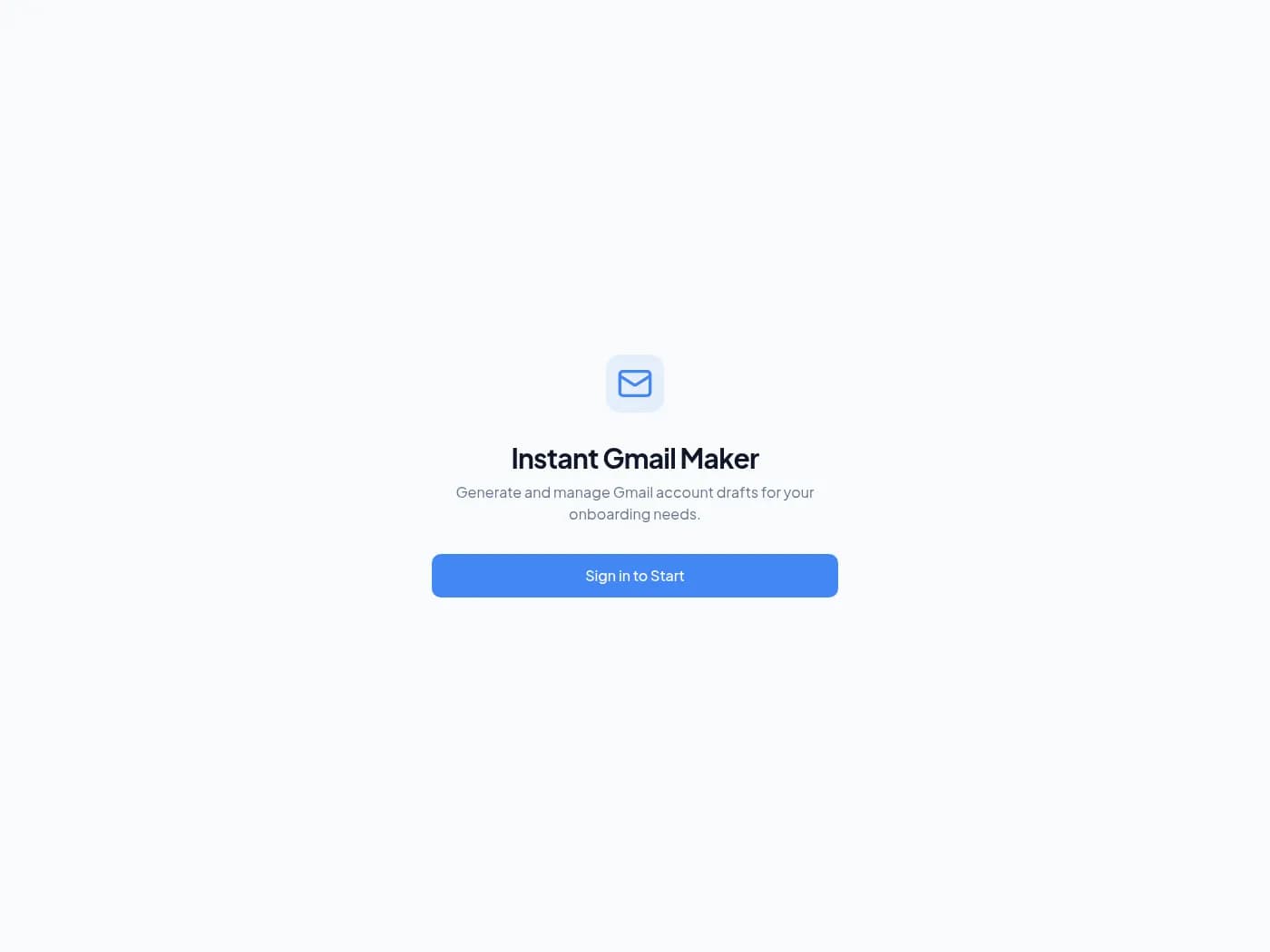 Instant Gmail Maker