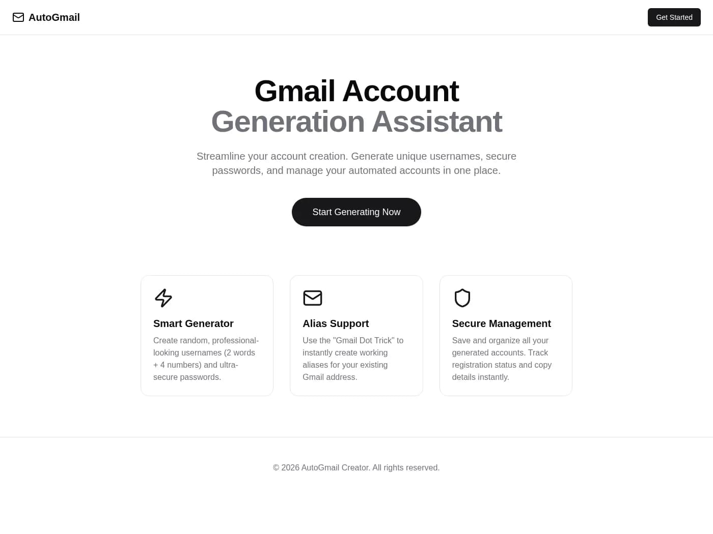AutoGmail Creator