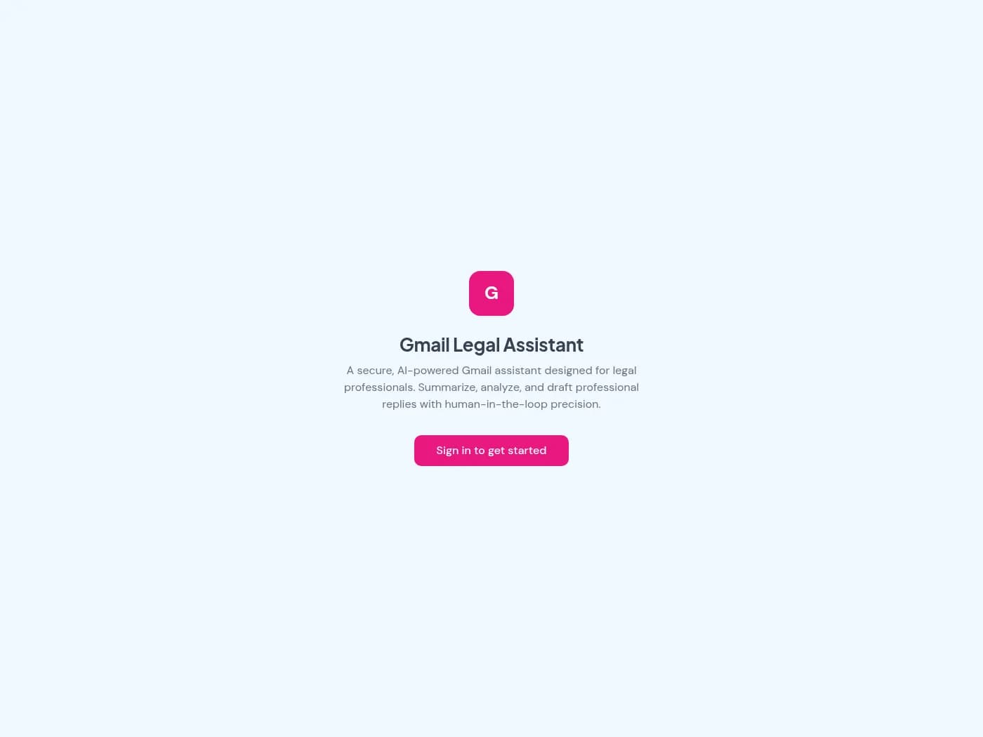 Gmail Legal Assistant