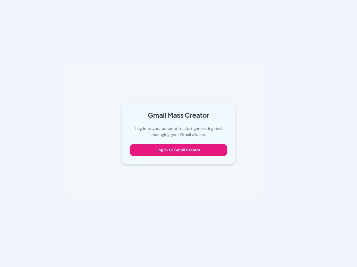 Gmail Mass Creator