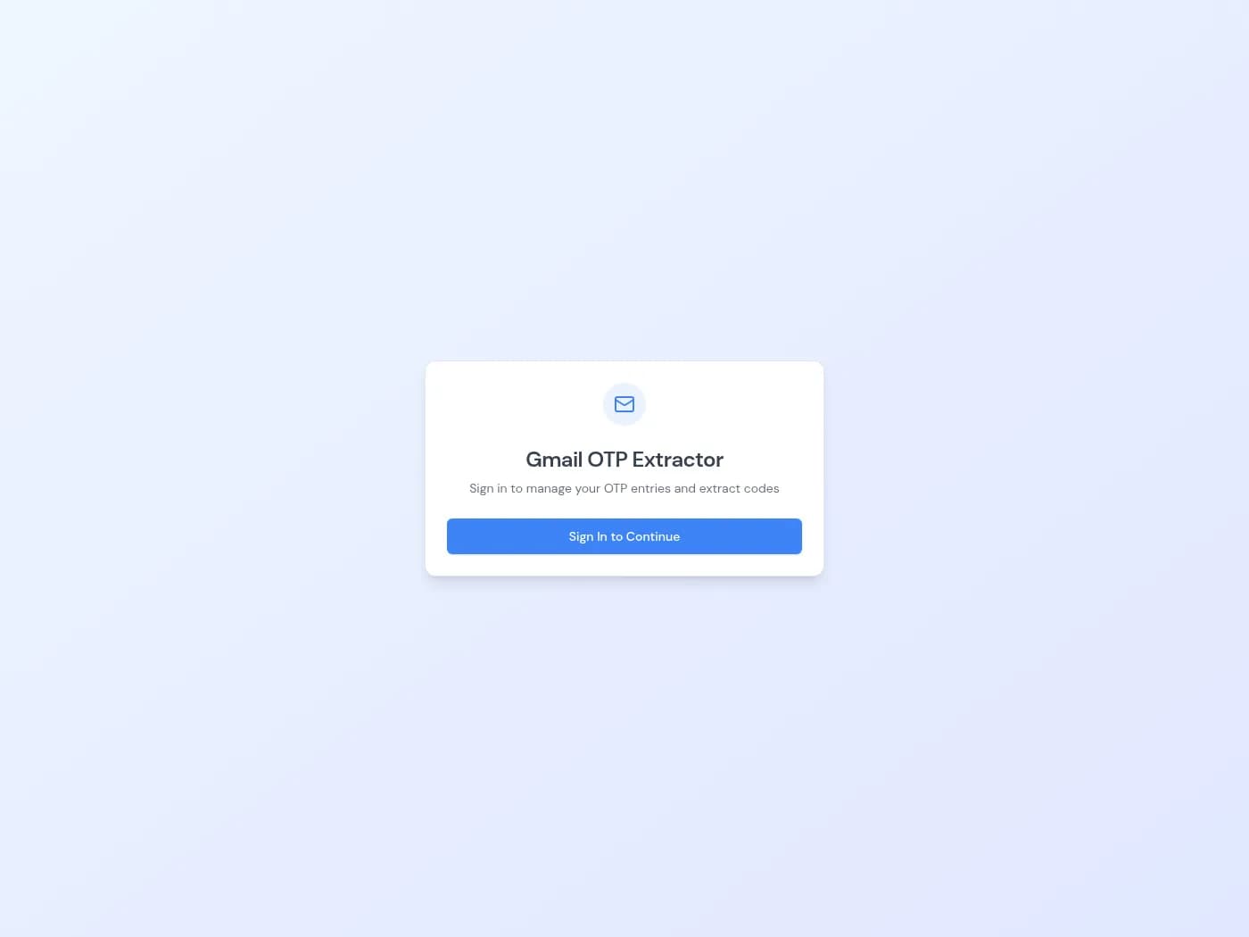 Gmail OTP Extractor