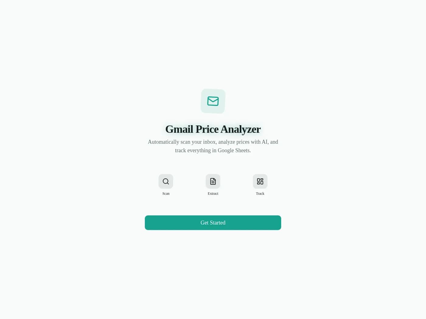 Gmail Price Analyzer