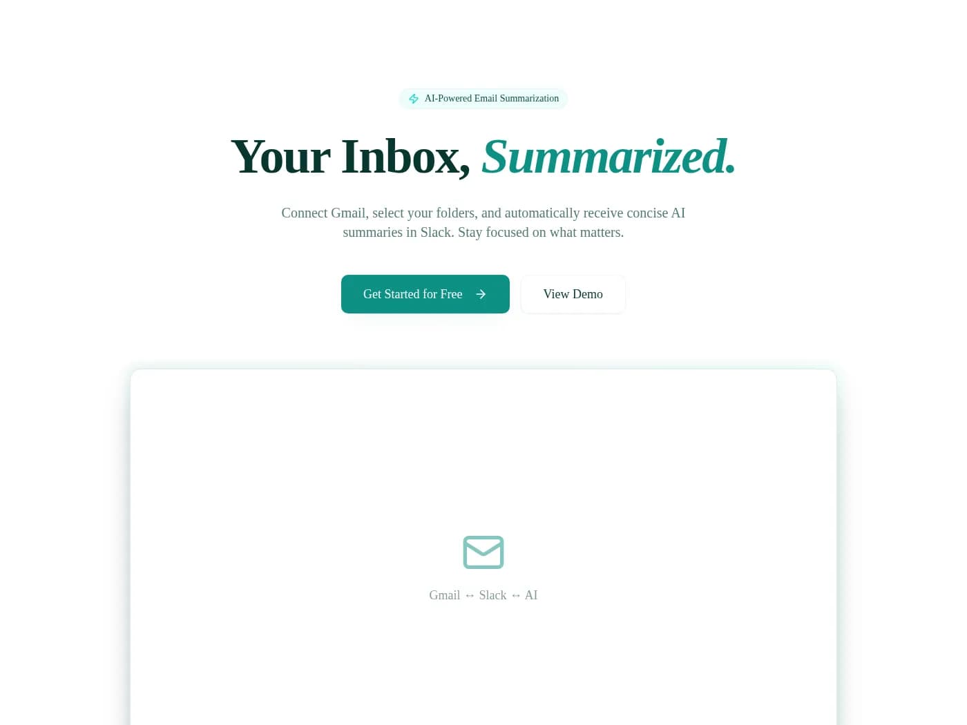 Gmail Summarizer to Slack
