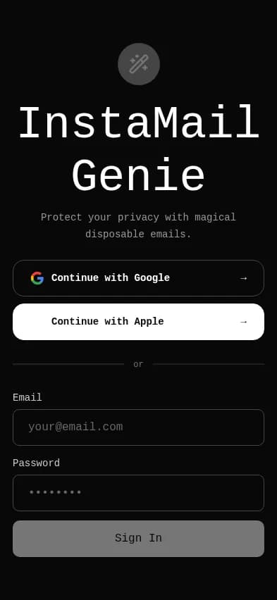 InstaMail Genie