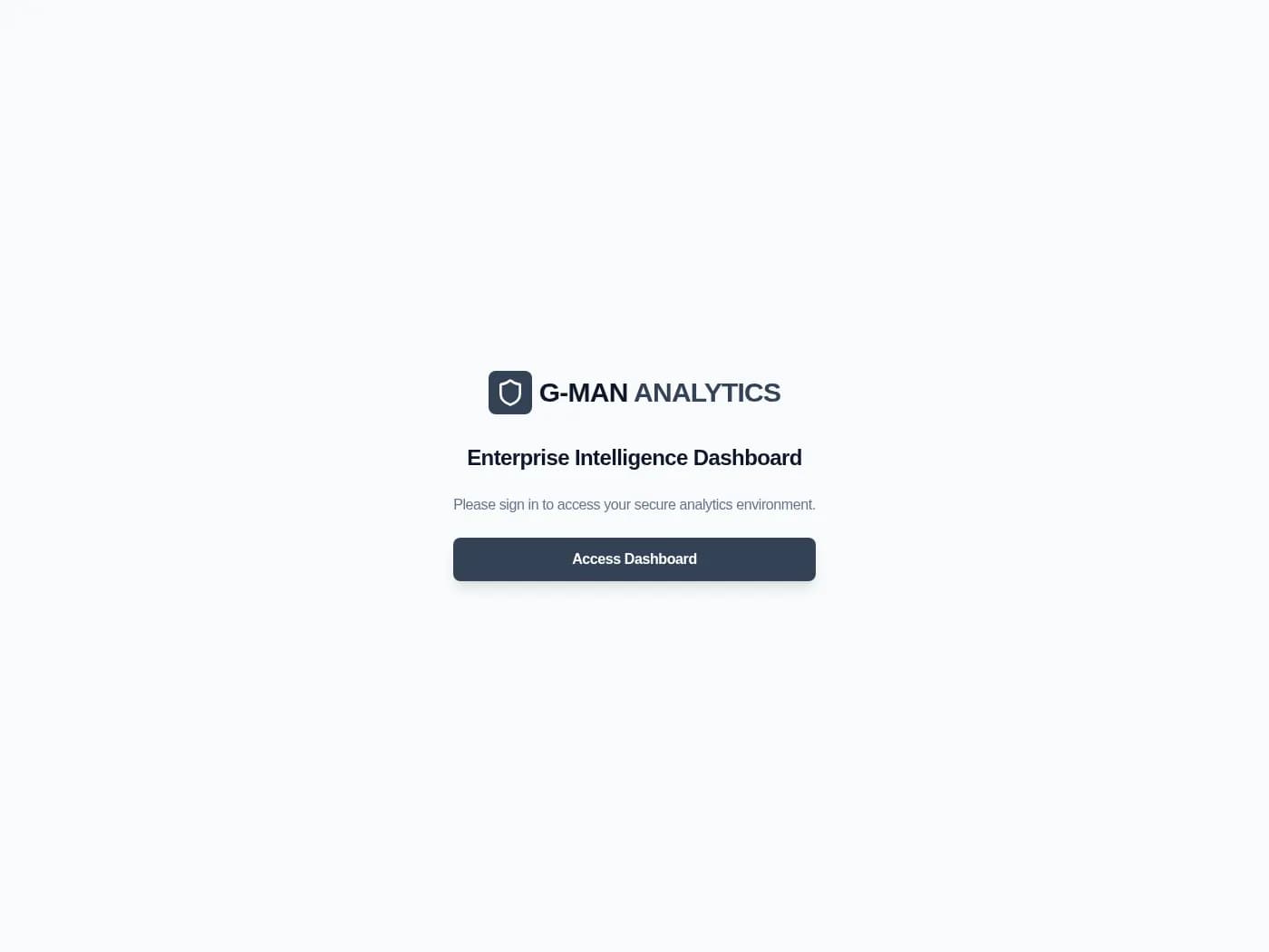 G-Man Analytics SaaS