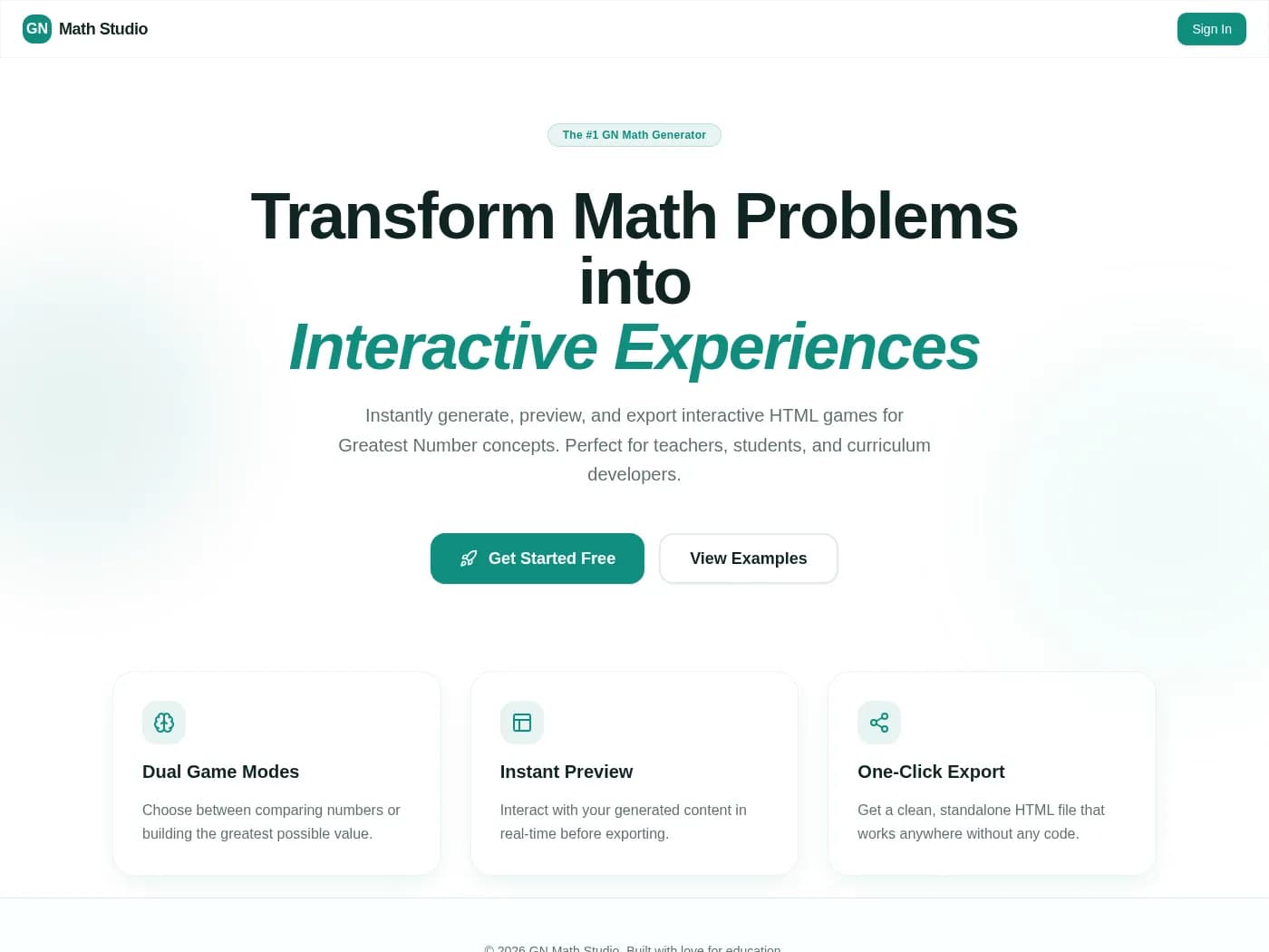 Greatest Numbers HTML Tool