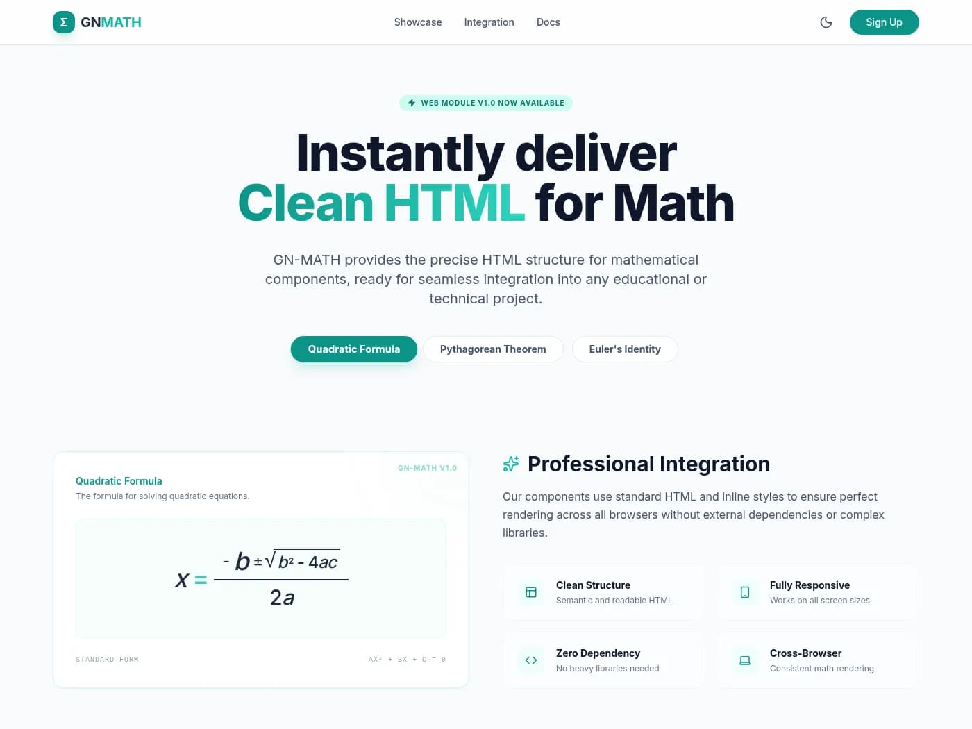GN-MATH Web Module