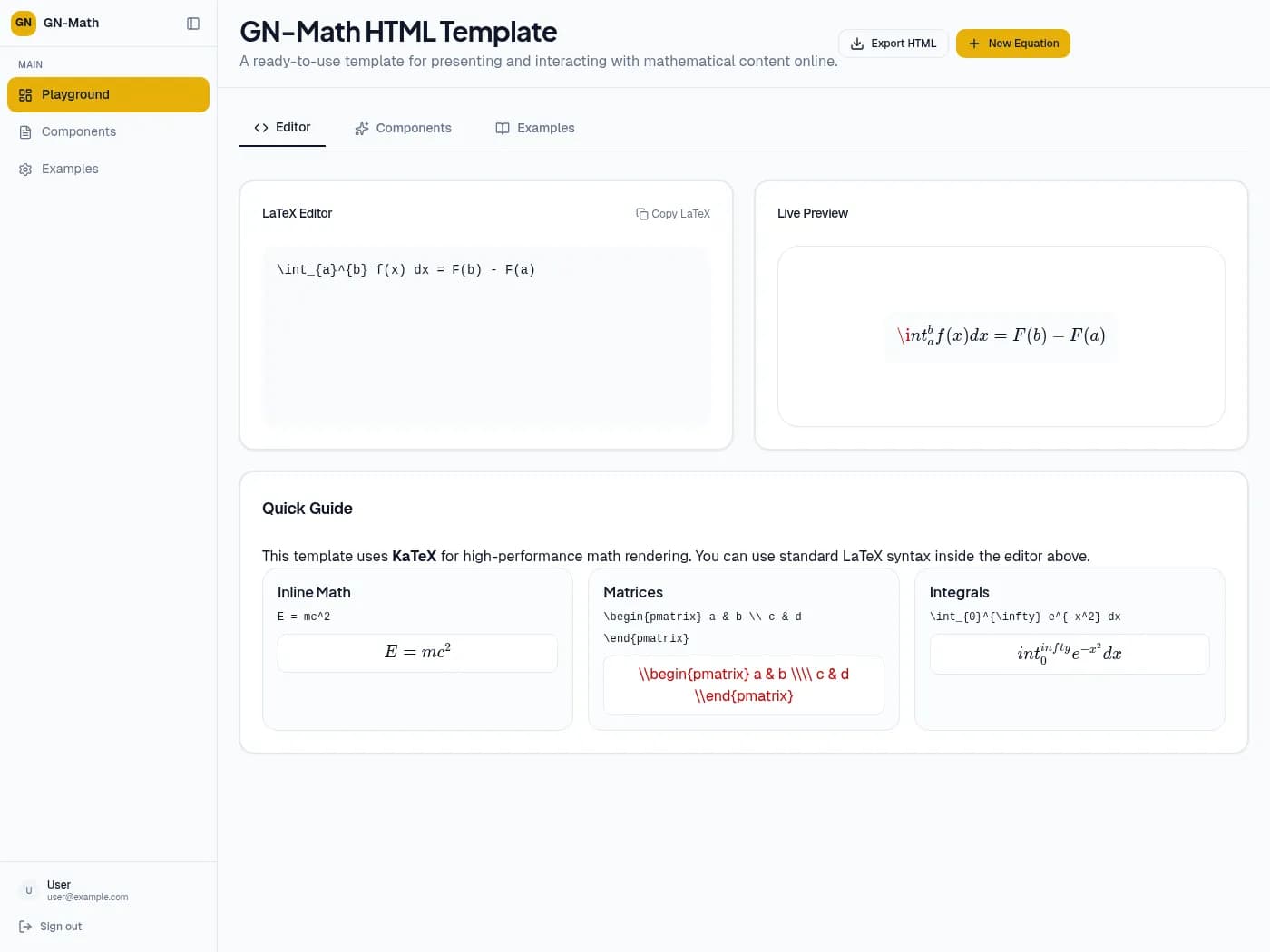 Gn-Math HTML Template