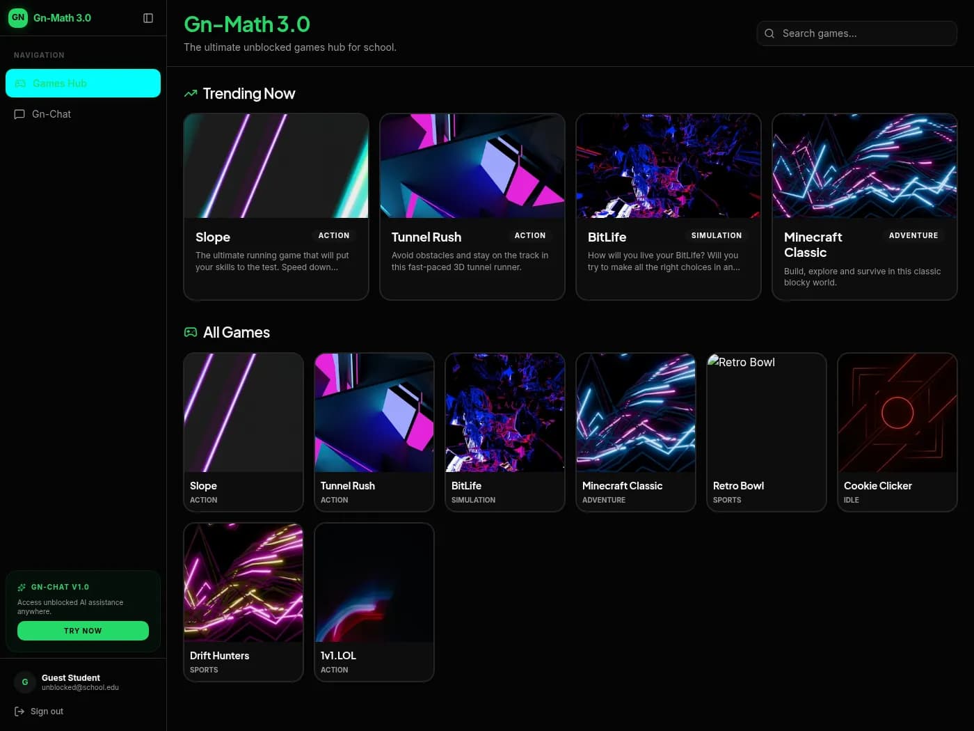Gn-Math Games Hub