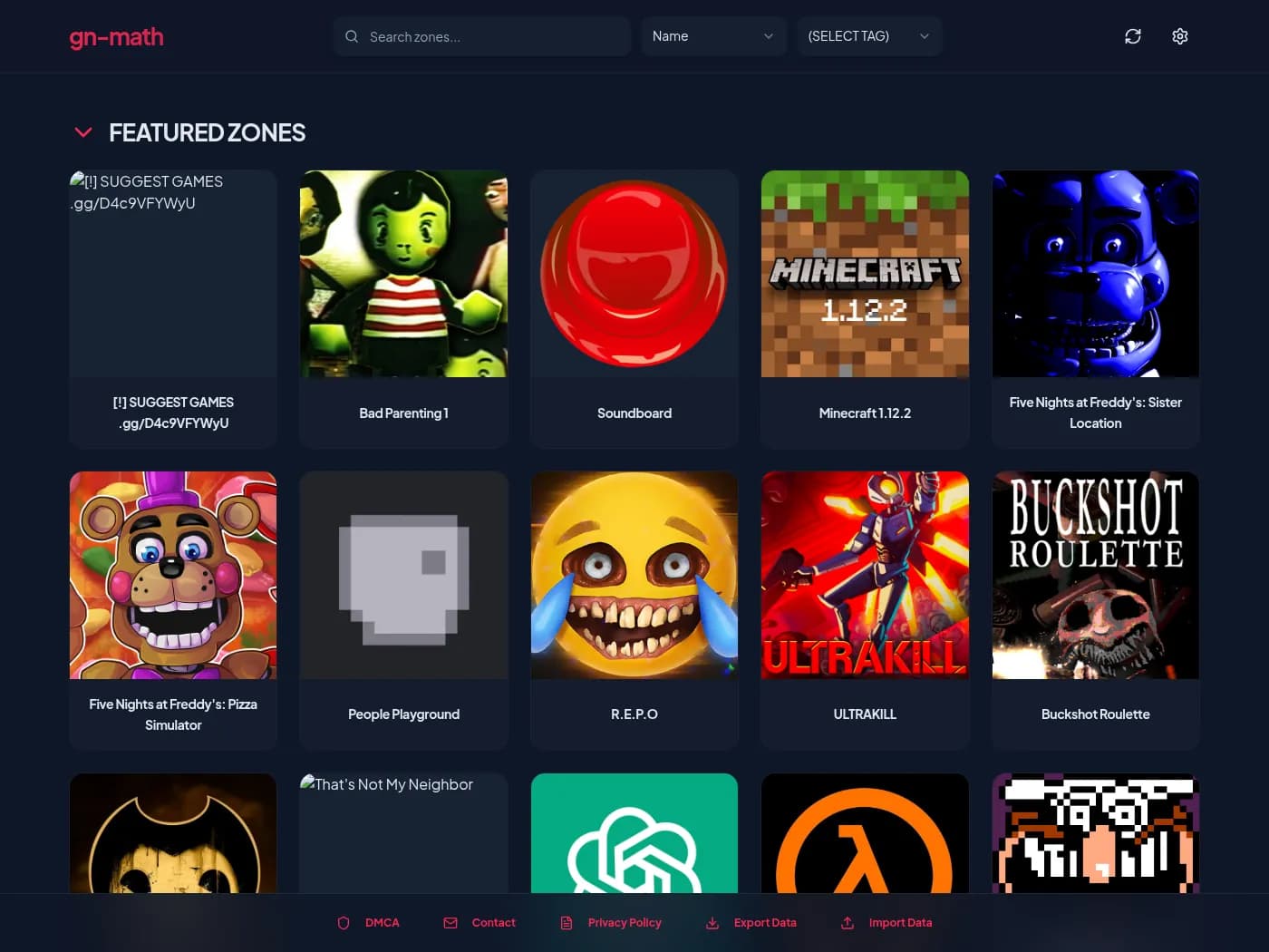 GN-Math Game Portal