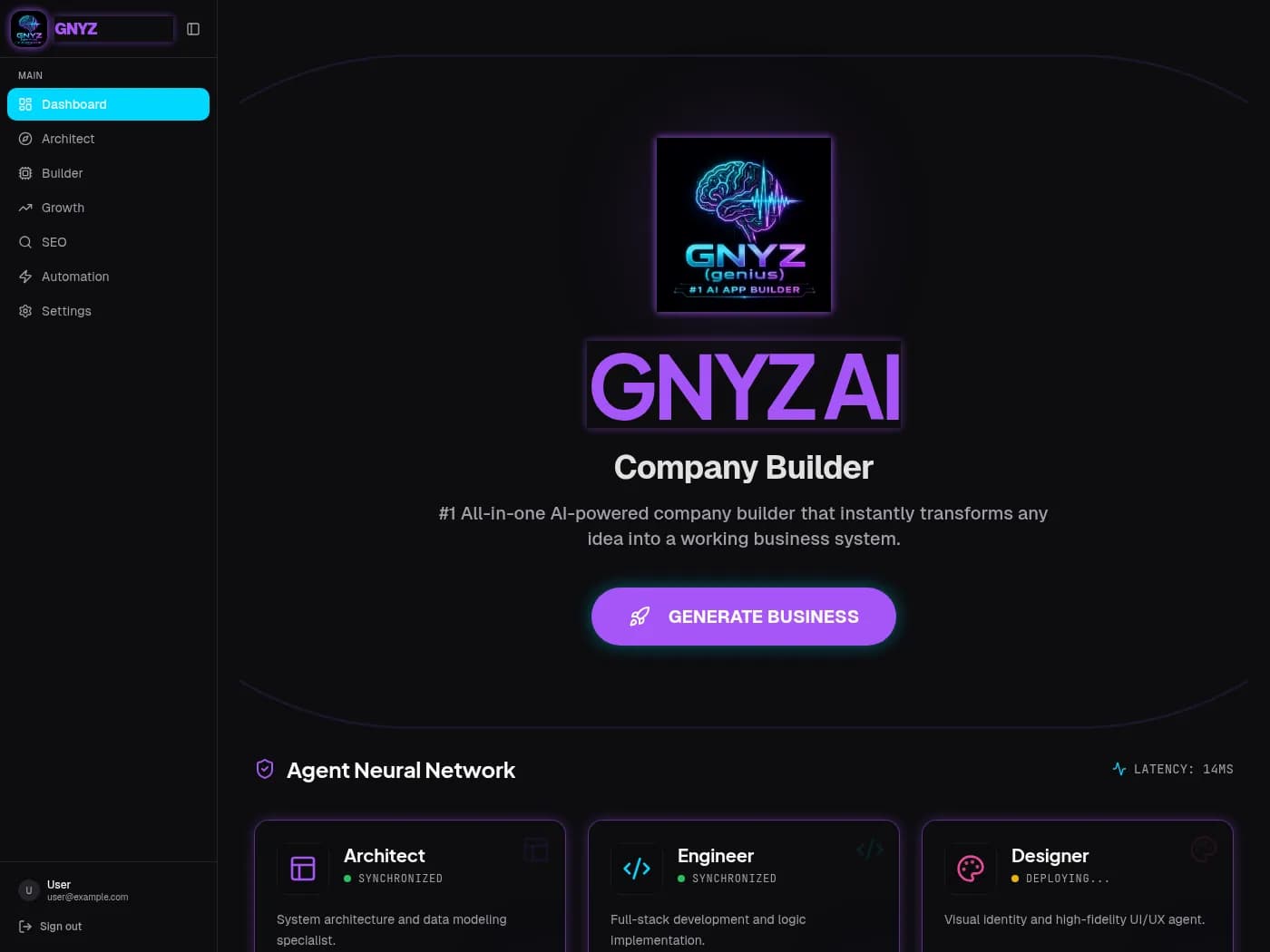 GNYZ AI Company Builder